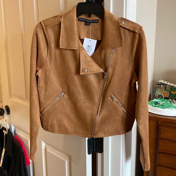 HYFVE | Jackets & Coats | Camel Biker Jacket | Poshmark